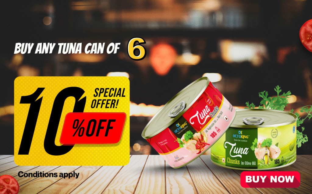 Octoking Canned Tuna – Natural, Healthy & Ready-to-Eat Seafood